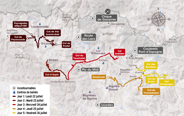 10 cols mythiques des Pyrénées réservés aux cyclistes pendant 5 jours ...